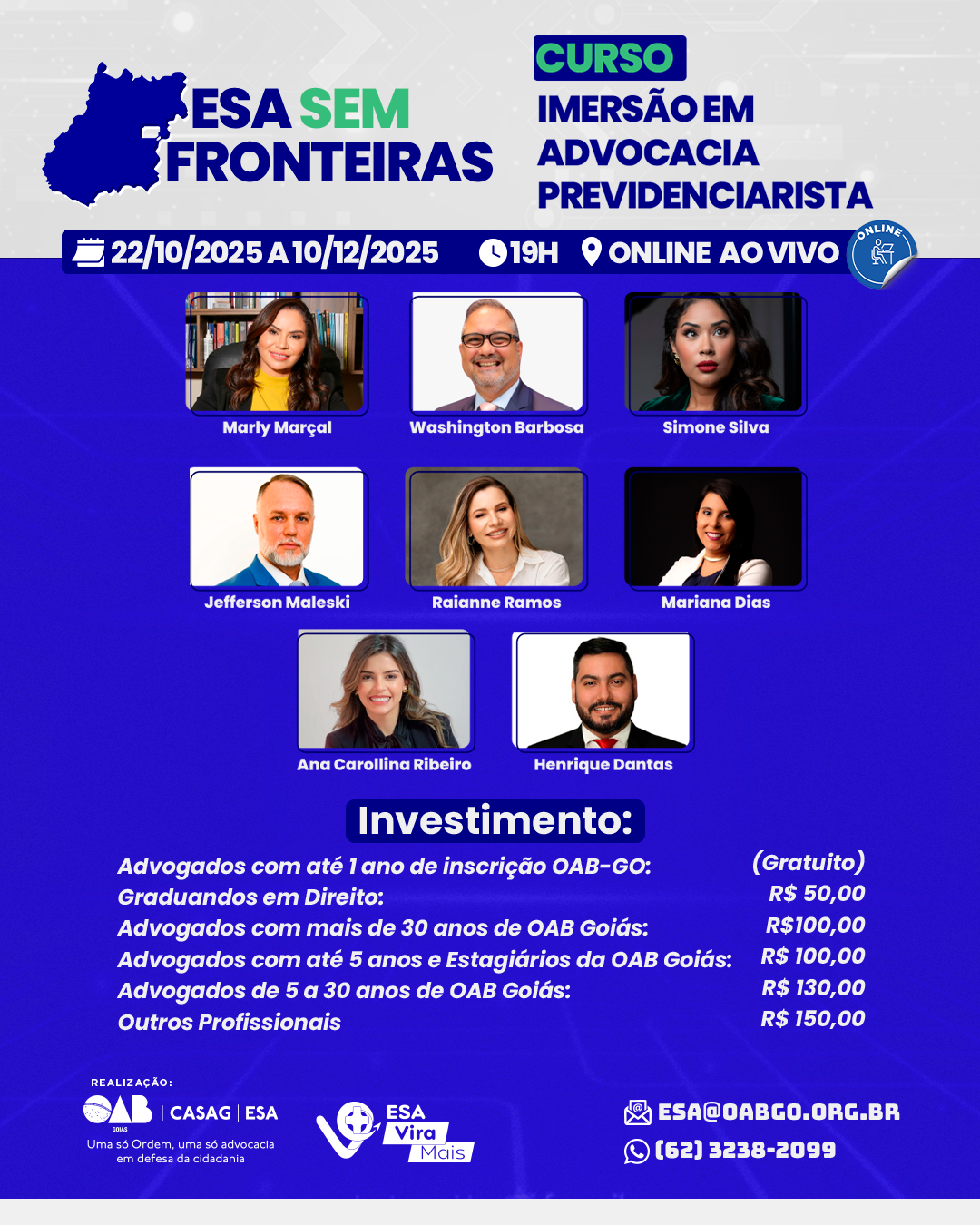 Cursos - ESA - Escola Superior de Advocacia de GoiásESA – Escola ...